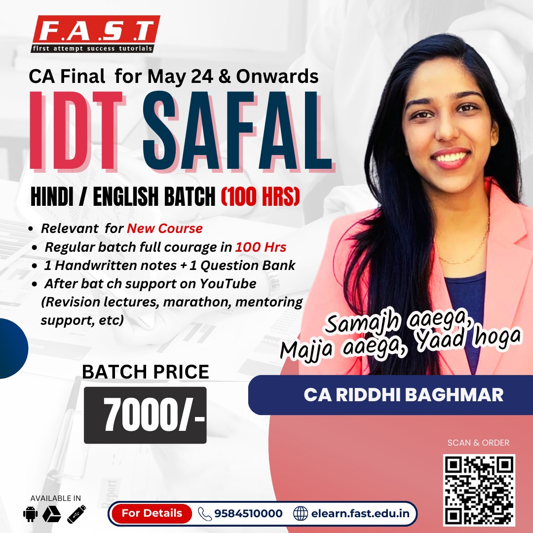 BUY CA VIDEO LECTURES - FAST EDUCATION INDORE.