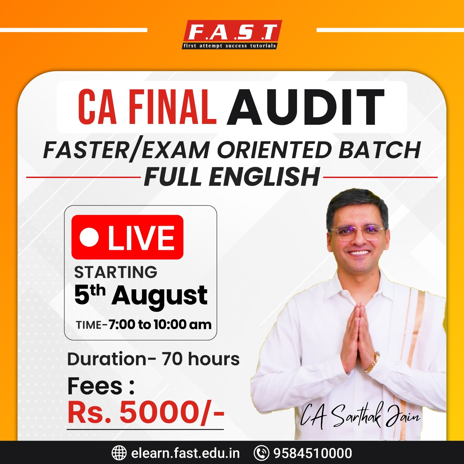 BUY CA VIDEO LECTURES - FAST EDUCATION INDORE.