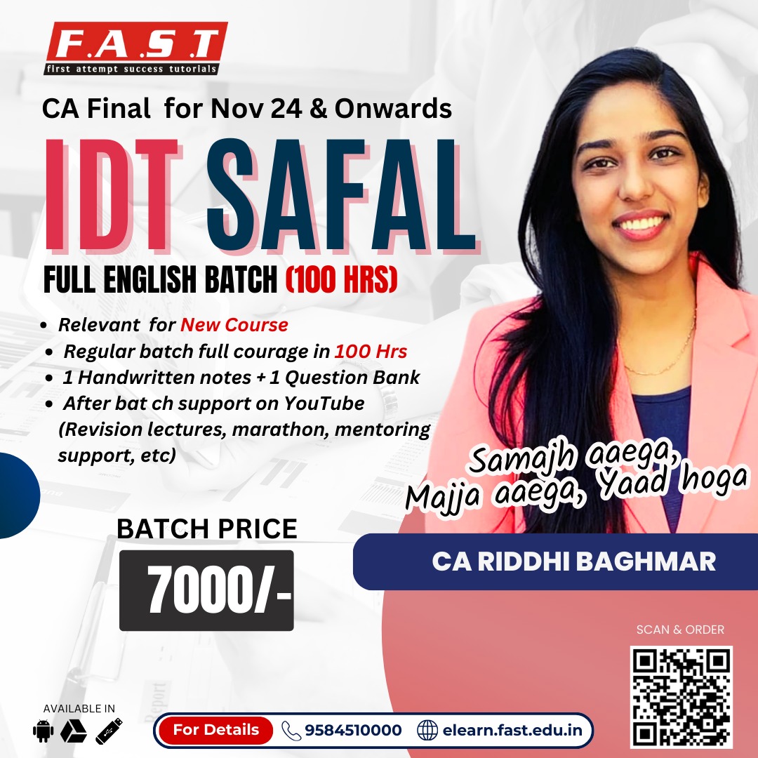 BUY CA VIDEO LECTURES - FAST EDUCATION INDORE.