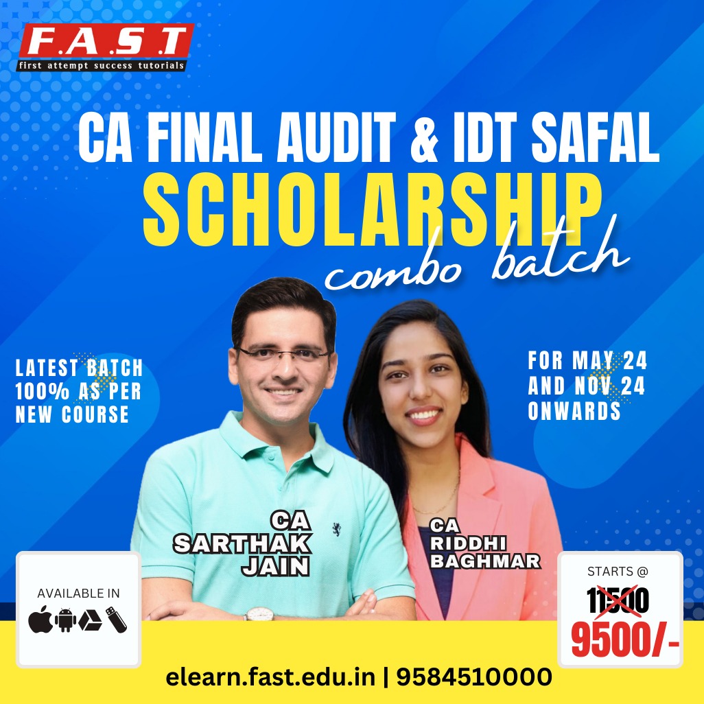 BUY CA VIDEO LECTURES - FAST EDUCATION INDORE.