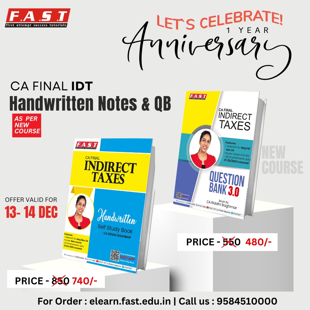 BUY CA VIDEO LECTURES - FAST EDUCATION INDORE.